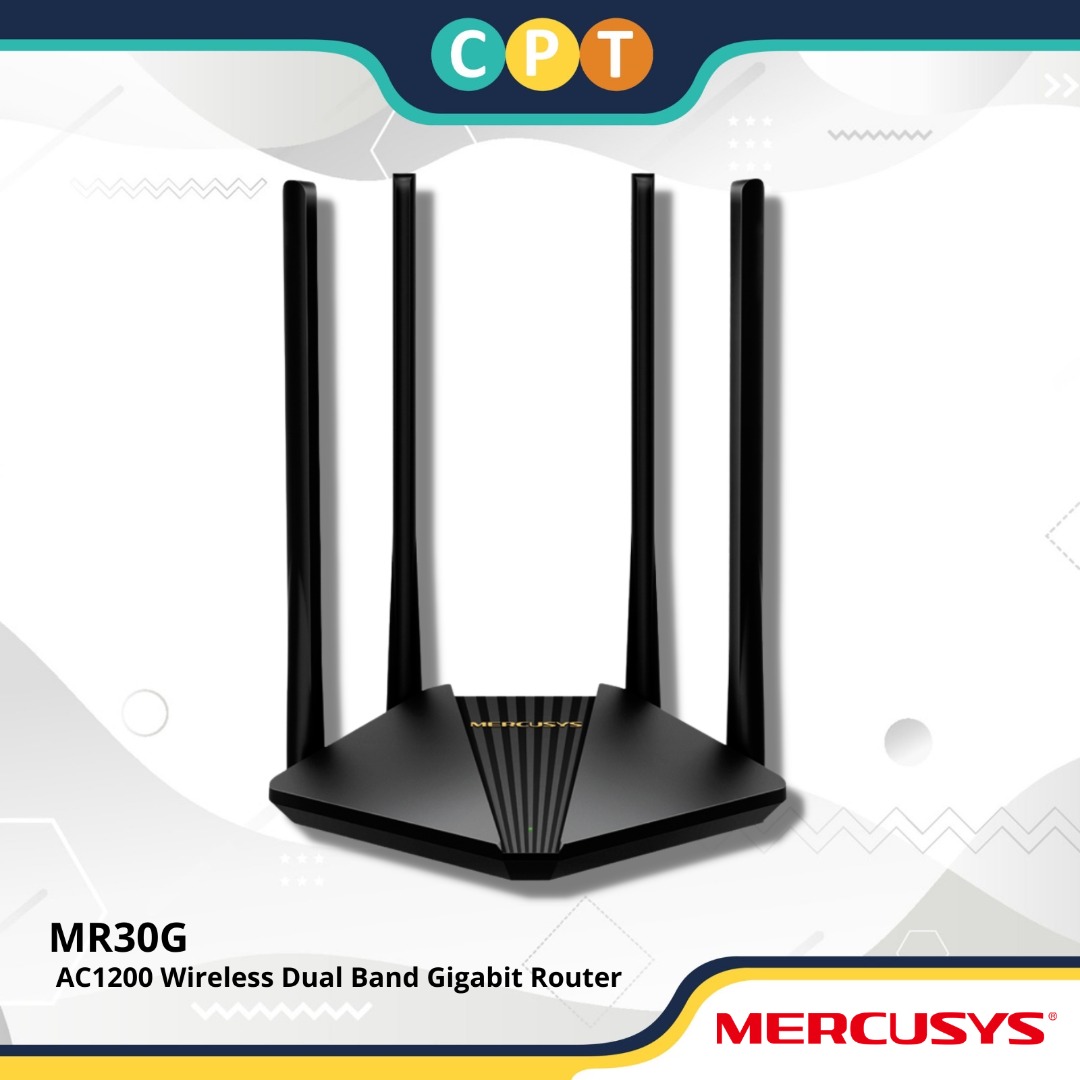 Mercusys MR30G AC1200 Wireless Dual Band Gigabit Router, Mobile Phones ...