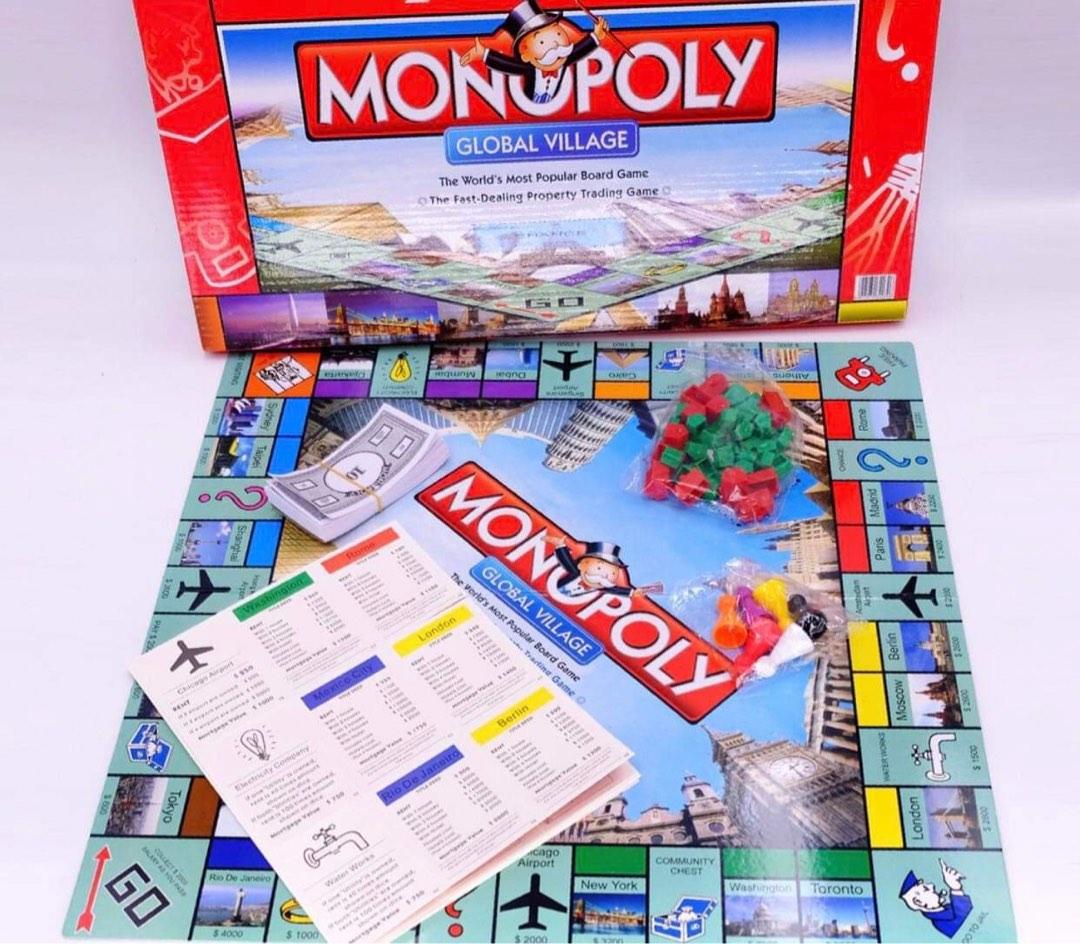 Monopoly Board Game Classic Monopoly Monopoly Global Village, Hobbies ...