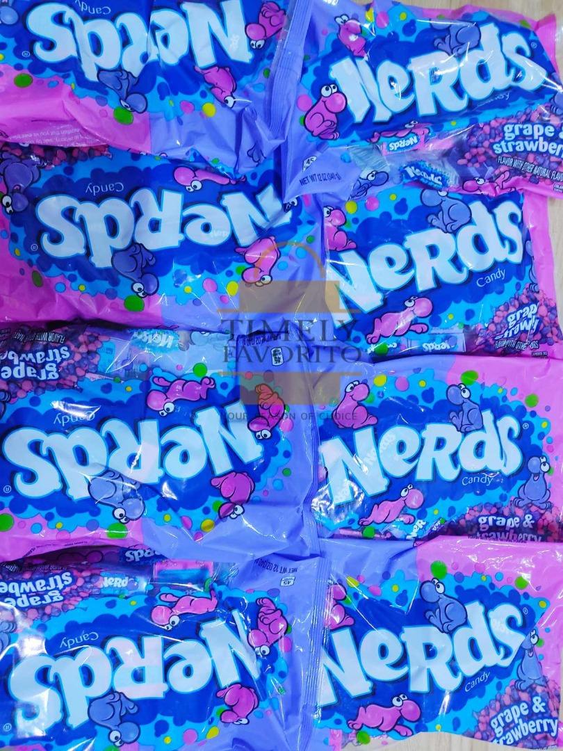 Nerds Grape and Strawberry Candy Laydown Bag, Food & Drinks, Packaged ...