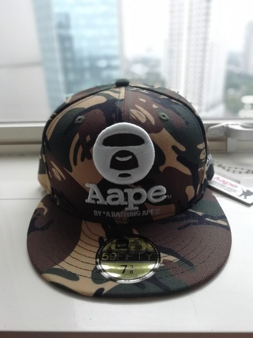 New era x AAPE, Fesyen Pria, Aksesoris, Topi di Carousell
