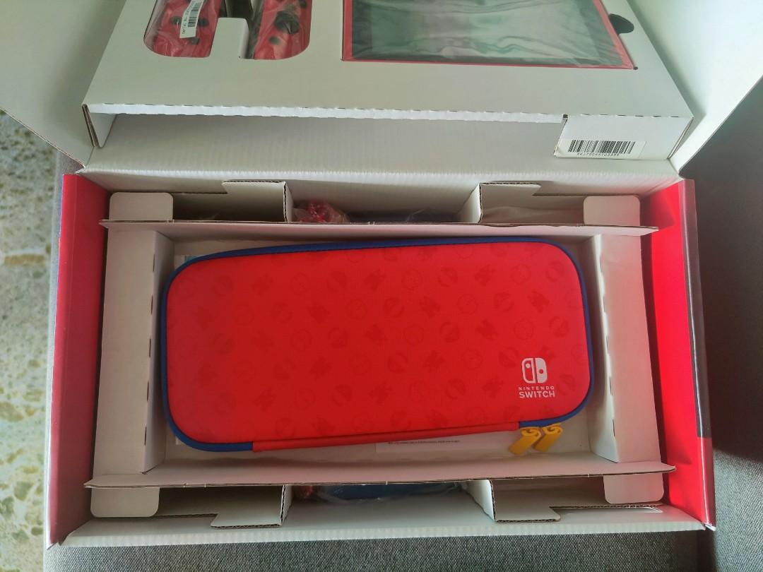 Nintendo Switch V2 Mario Red & Blue Edition, Video Gaming, Video Game ...