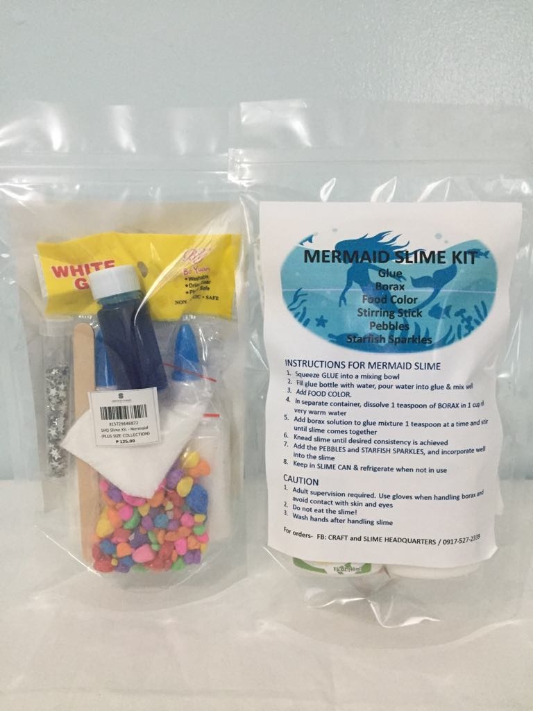 OCEAN MERMAID SLIME KIT DIY do-it-yourself slimekit arts crafts sensory ...