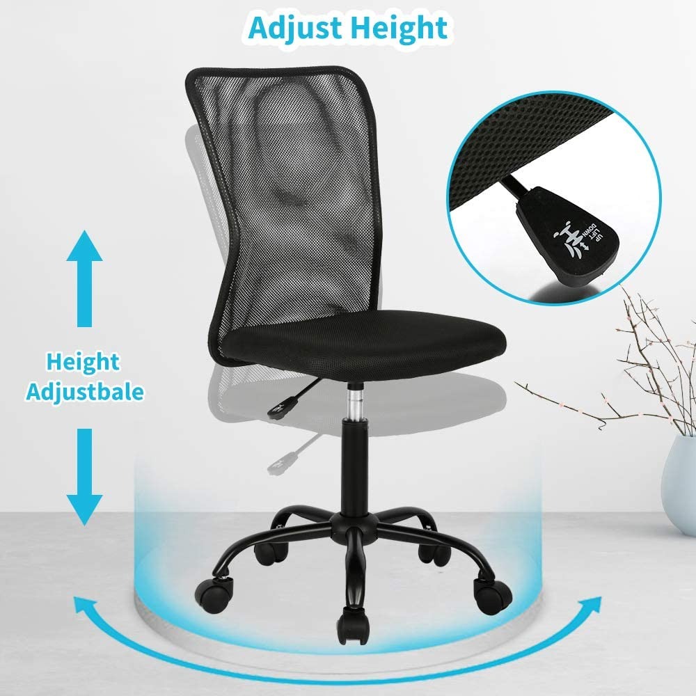 OFFICE CHAIR WITHOUT ARM REST, Furniture & Home Living, Furniture ...