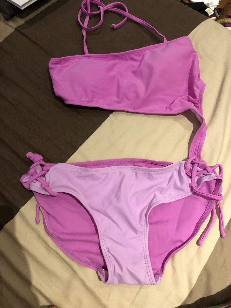 One piece Pink swimsuit, Women's Fashion, Swimwear, Bikinis & Swimsuits ...