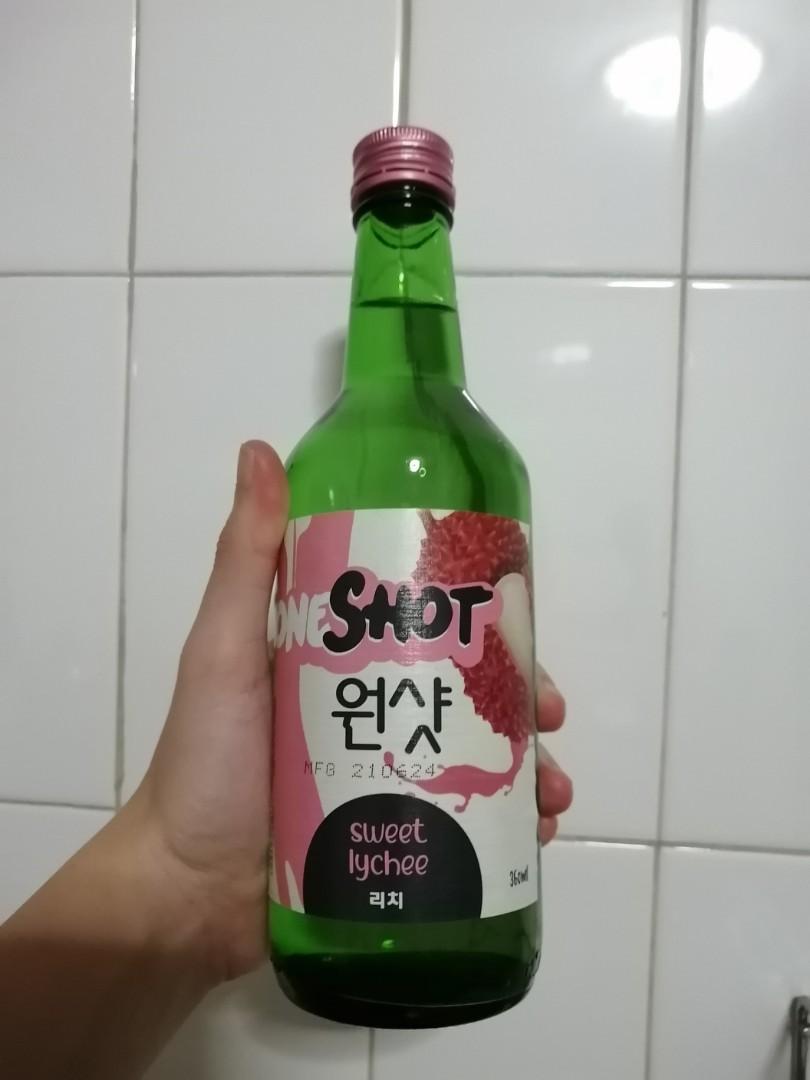 One shot soju sweet lychee, Food & Drinks, Alcoholic Beverages on Carousell