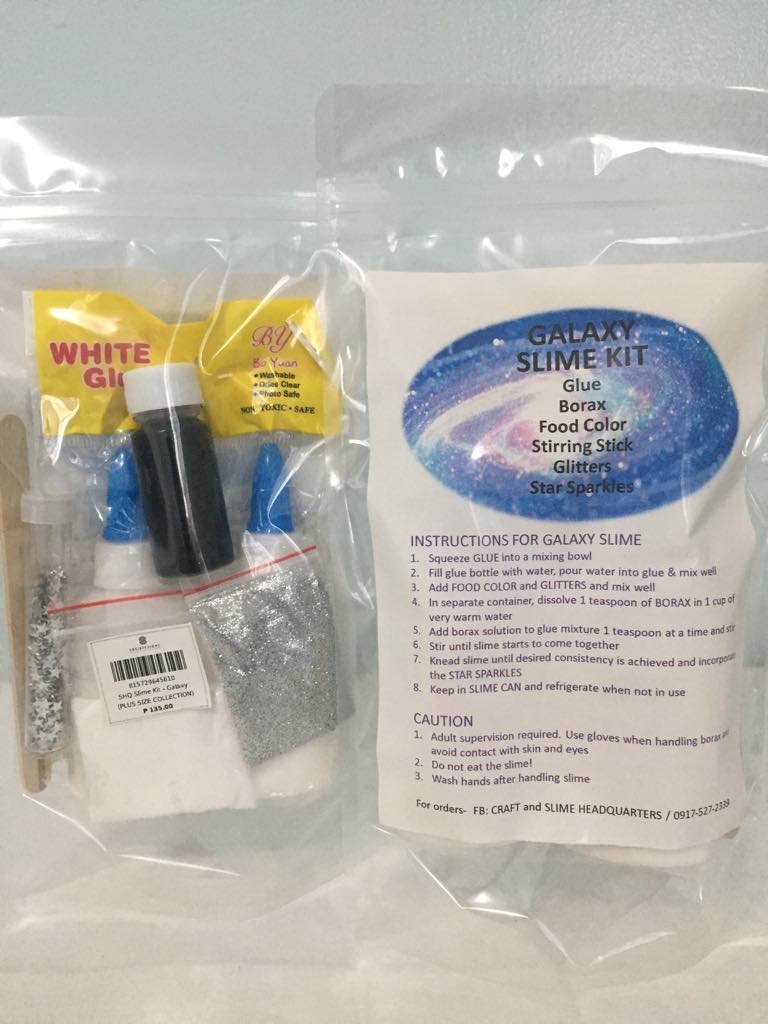 OUTER SPACE GALAXY SLIME KIT DIY do-it-yourself slimekit arts crafts ...