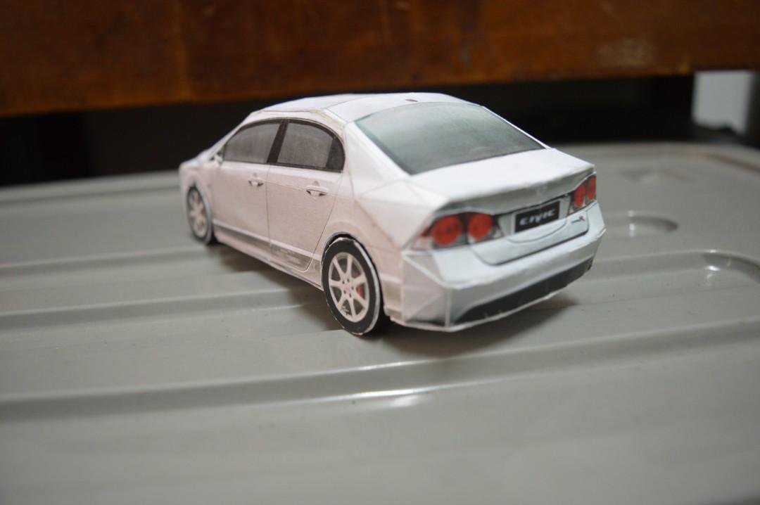 Paper Craft model Honda Civic, Hobbies & Toys, Stationery & Craft ...