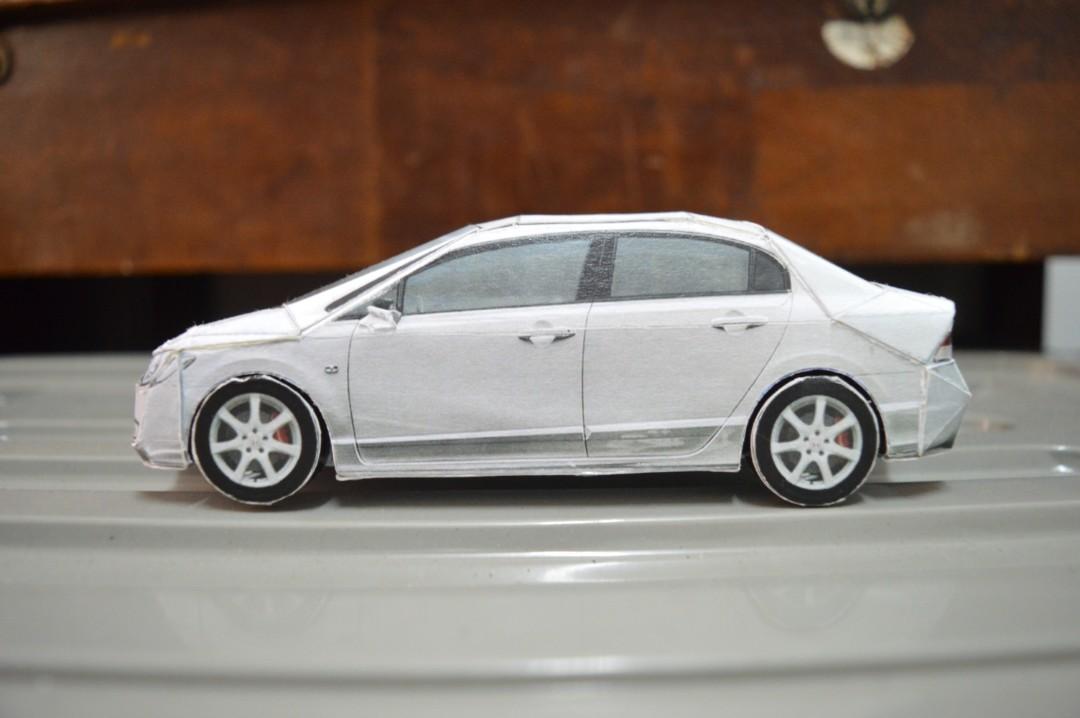 Paper Craft model Honda Civic, Hobbies & Toys, Stationery & Craft ...