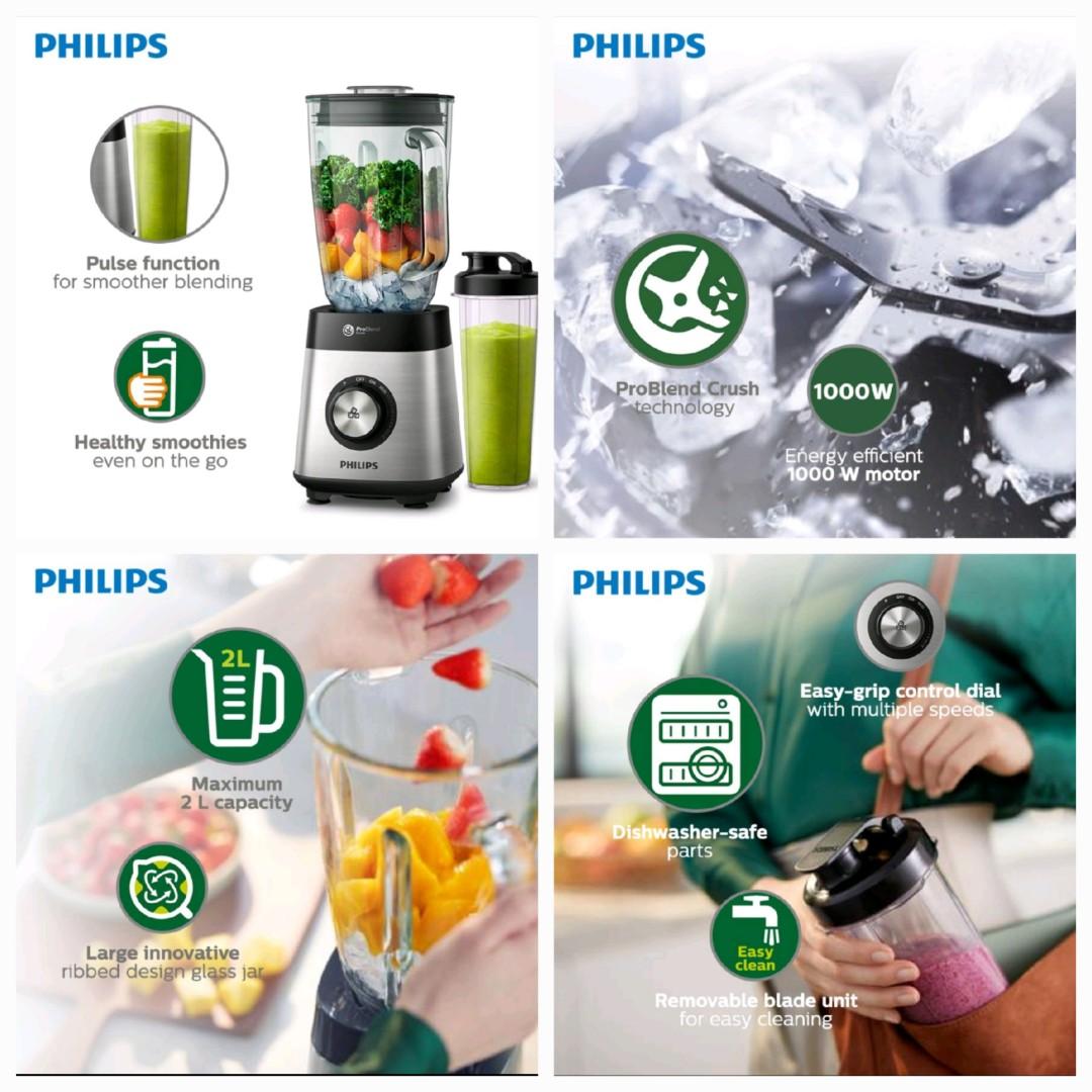 Philips Series 5000 Glass Jar blender in 1000w, TV & Home Appliances ...