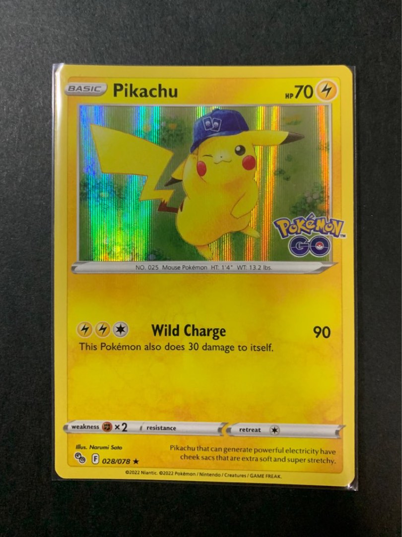 Pikachu Holo Rare Pokemon Go - 28/78, Hobbies & Toys, Toys & Games on ...