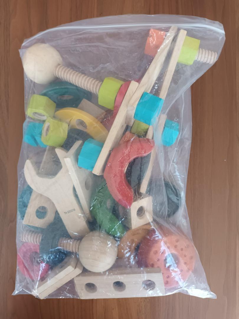 PlanToys Wooden Engineering Set, Hobbies & Toys, Toys & Games on Carousell