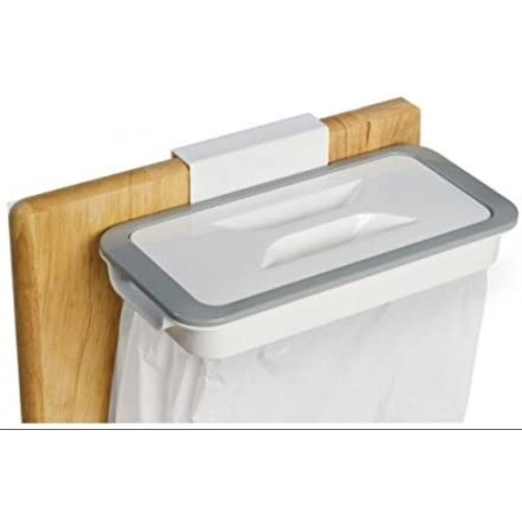 PLASTIC TRASH RACK PORTABLE HANGING ORGANIZER TRASH BAG HOLD WITH LID ...