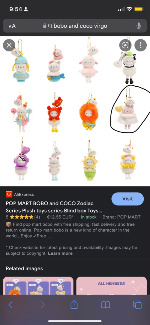 POPMART bobo and coco constellation virgo, Hobbies & Toys, Toys & Games ...