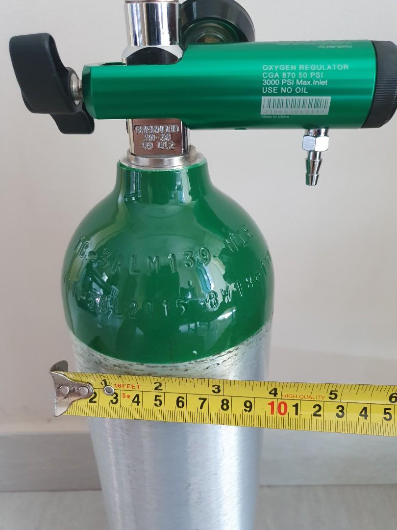 Portable medical grade oxygen tank, Health & Nutrition, Medical ...