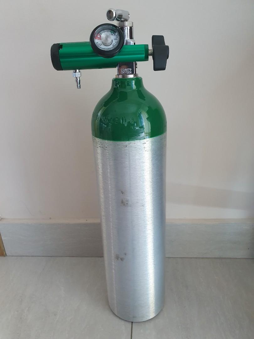 Portable medical grade oxygen tank, Health & Nutrition, Medical ...