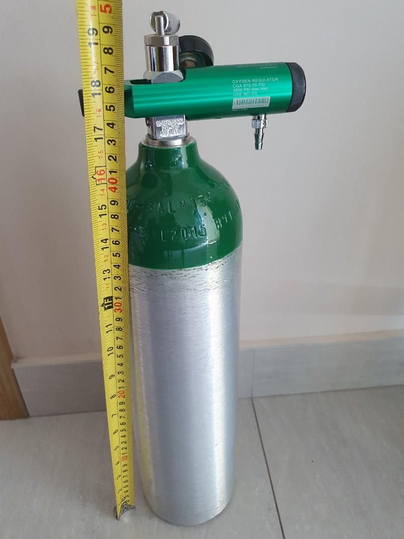 Portable medical grade oxygen tank, Health & Nutrition, Medical ...