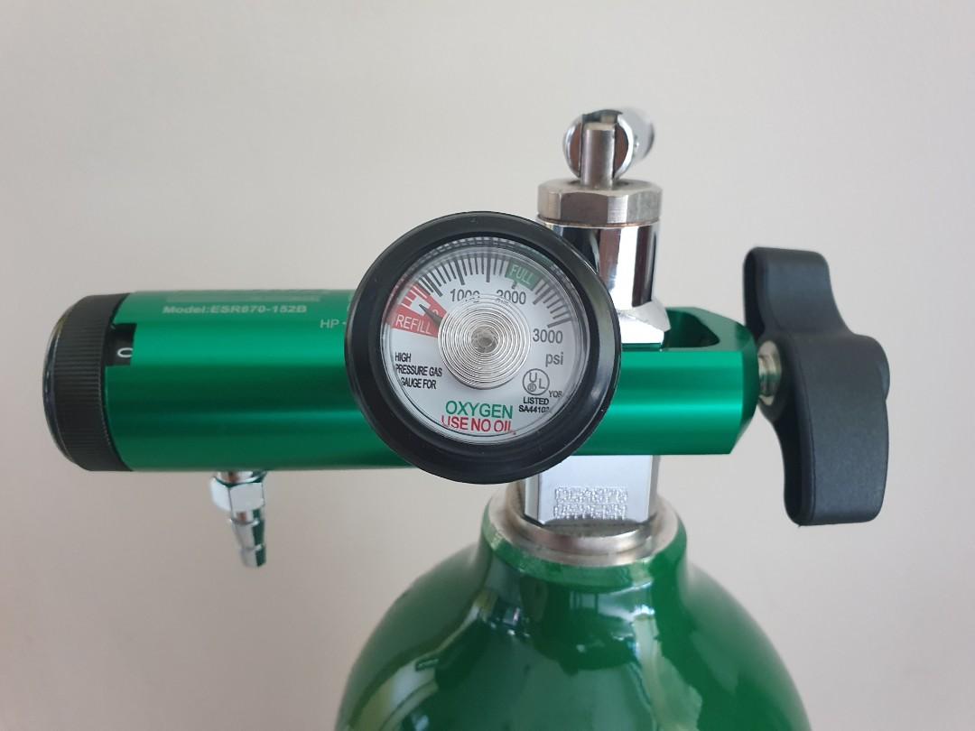 Portable medical grade oxygen tank, Health & Nutrition, Medical ...