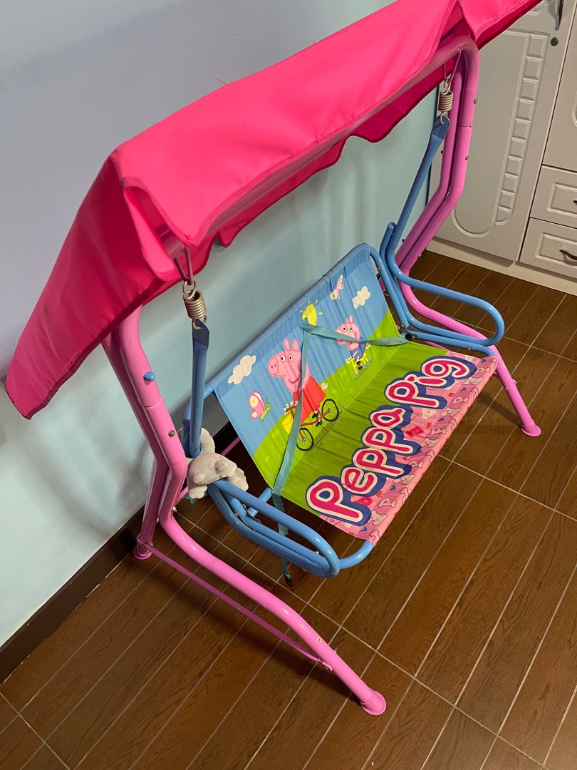 Preloved Peppa Pig Swing, Babies & Kids, Infant Playtime on Carousell