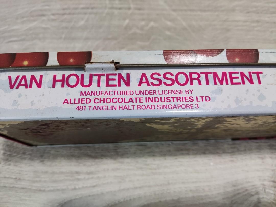RARE Vintage Van Houten Chocolate Metal Box!, Hobbies & Toys ...
