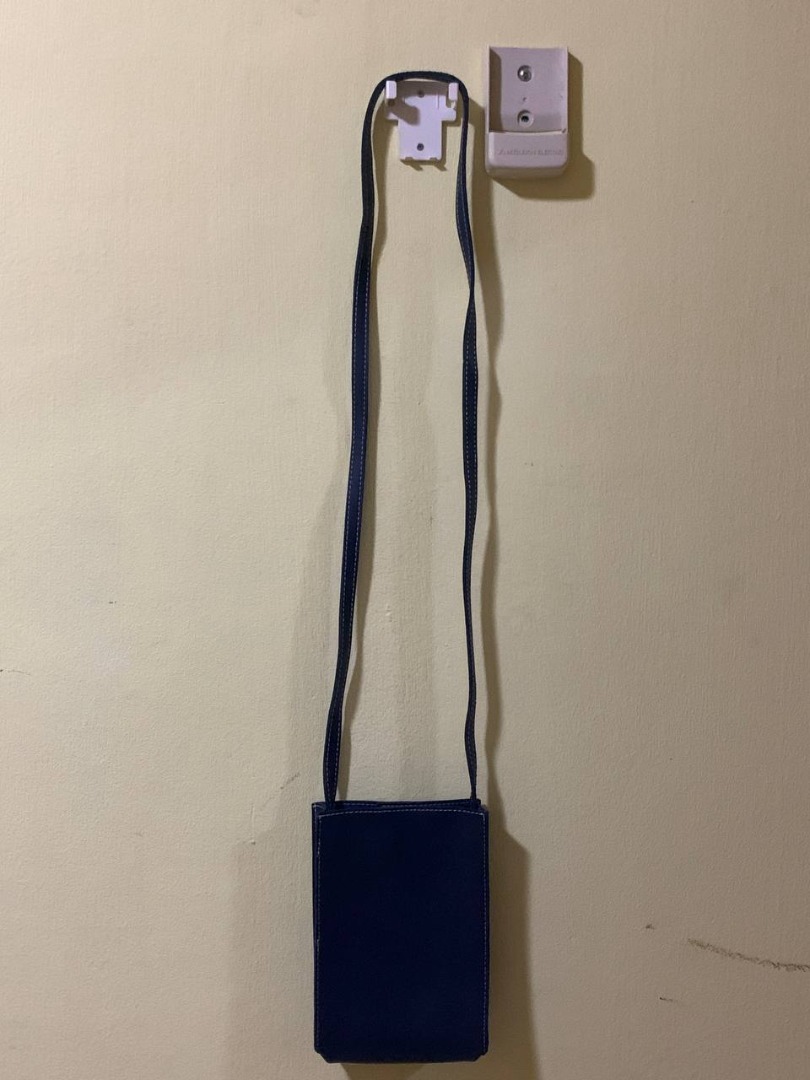 Navy Rectangle Sling Bag, Women's Fashion, Bags & Wallets, Cross-body ...