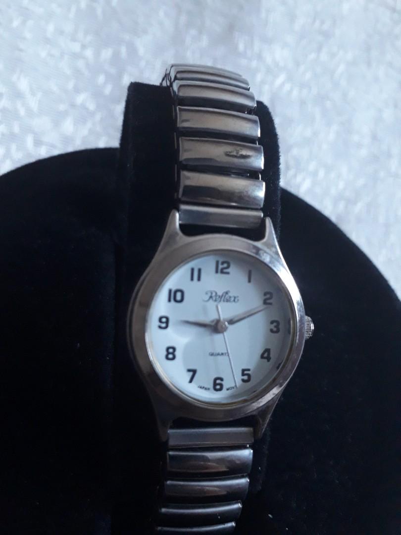 Reflex Stainless Steel Stretchable Watch, Women's Fashion, Watches ...