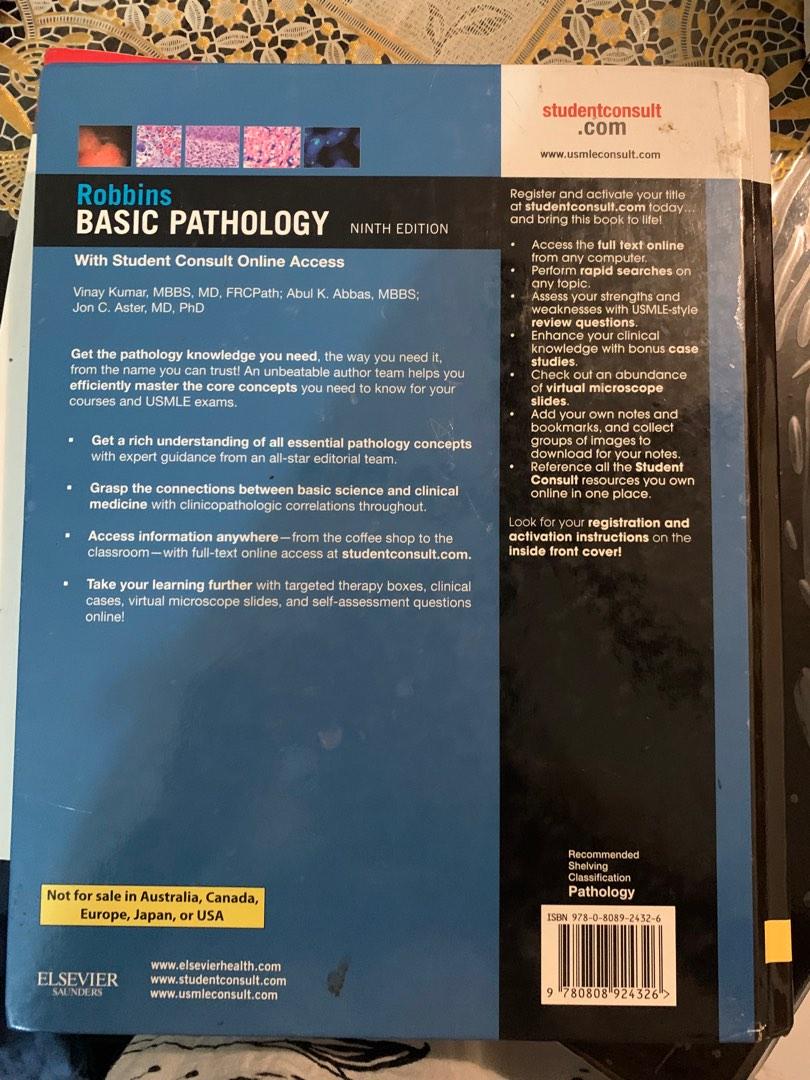 Robbins Basic pathology, Hobbies & Toys, Books & Magazines, Textbooks ...