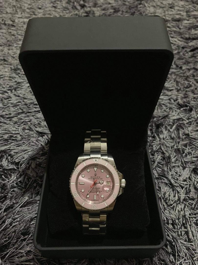 Rolex Submariner Pink Dial Limited Edition, Women's Fashion, Watches ...