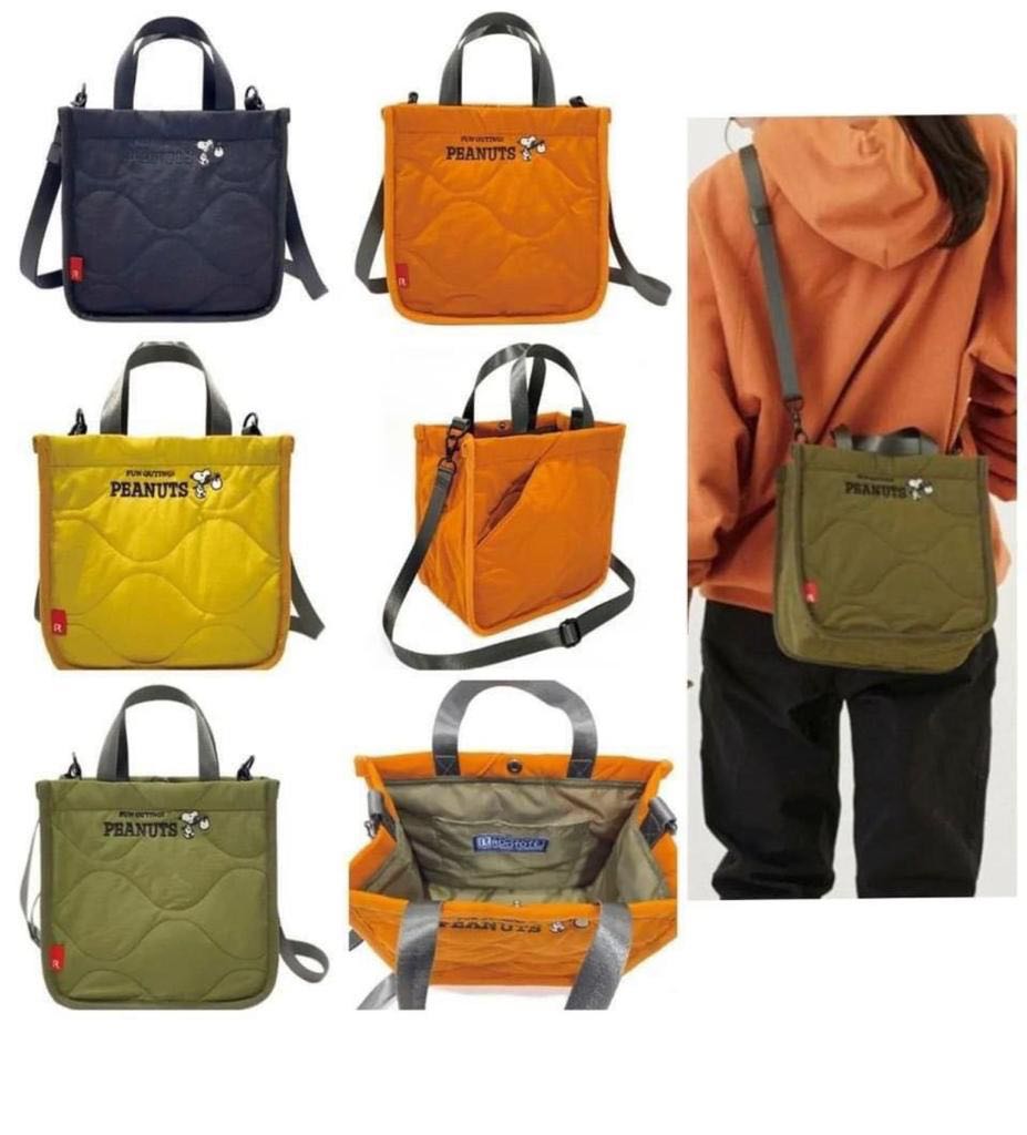 Rootote x Snoopy 2 way 方形袋 [預購], 預購 - Carousell