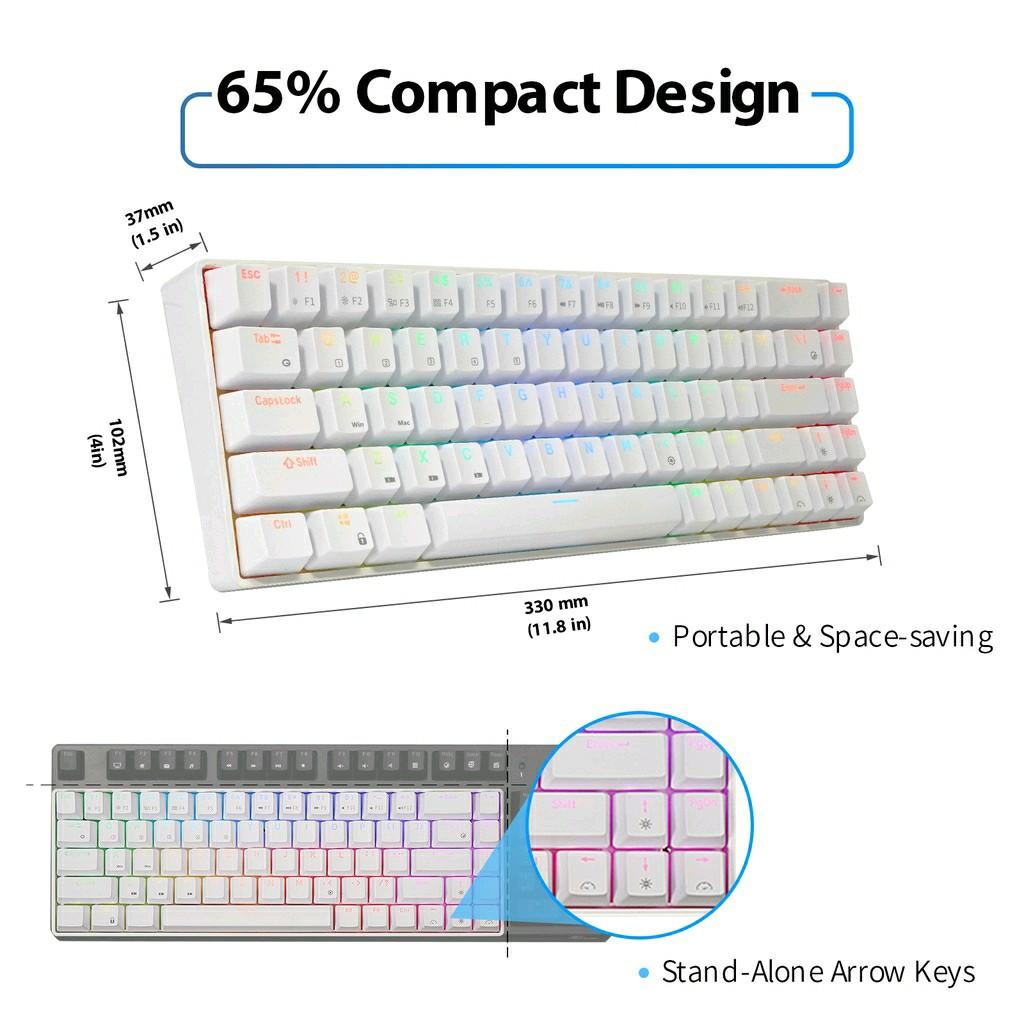 Royal Kludge Mechanical Keyboard RK68, Computers & Tech, Parts ...