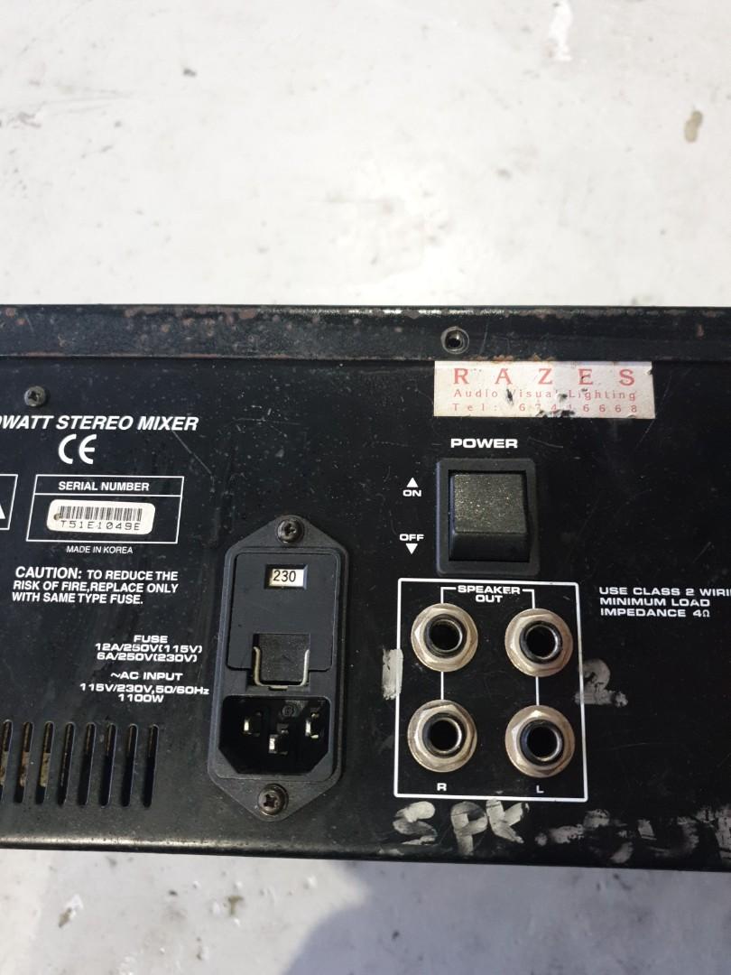 Samson TM500 Powered Mixer, Audio, Soundbars, Speakers & Amplifiers on ...