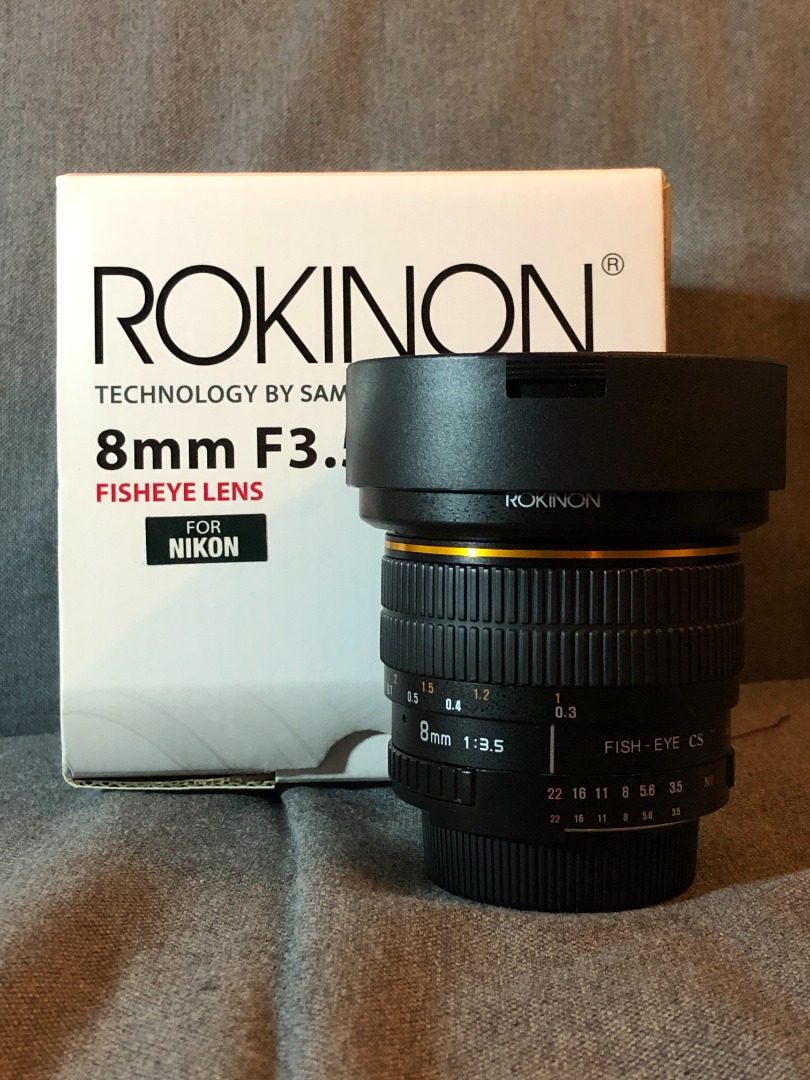 Samyang (Rokinon) 8mm F3.5 UMC Fish-Eye CS II - Nikon F mount APS-C ...
