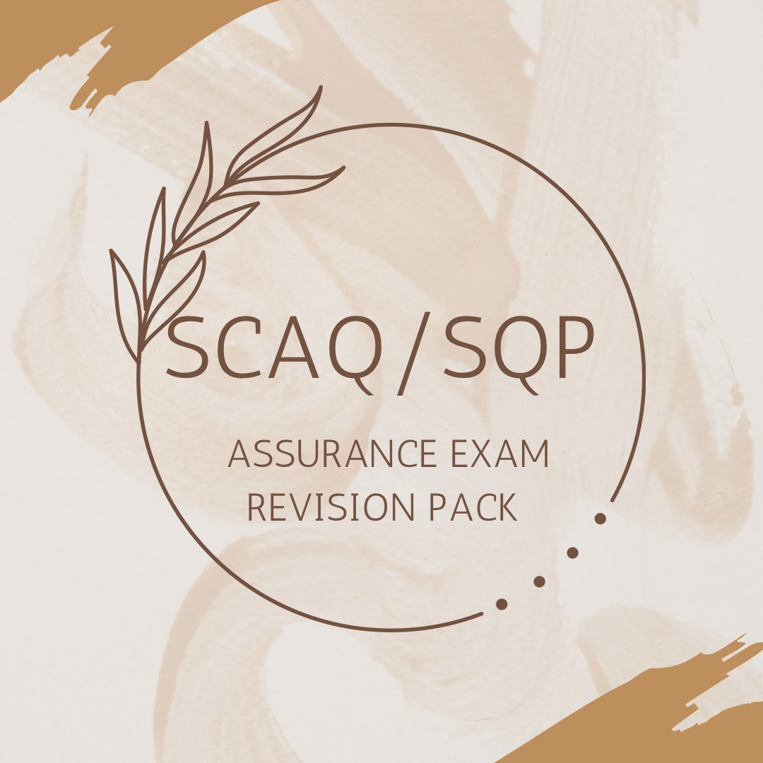 SCAQ SQP professional assurance Paper exam revision notes for sale ...