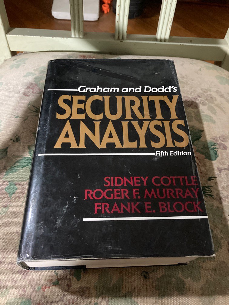 Security Analysis 5th Edition Hobbies And Toys Books And Magazines Textbooks On Carousell