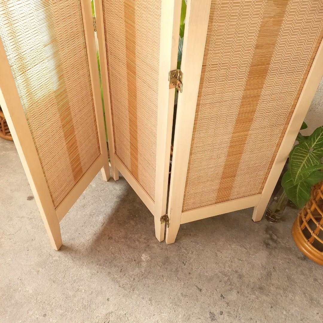 Shabby chic farmhouse LOW folding screen room divider partition ...