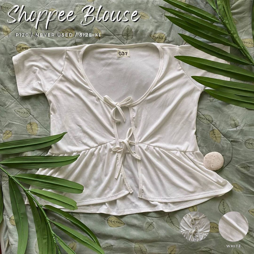 Shopee Blouse, Women's Fashion, Tops, Blouses on Carousell