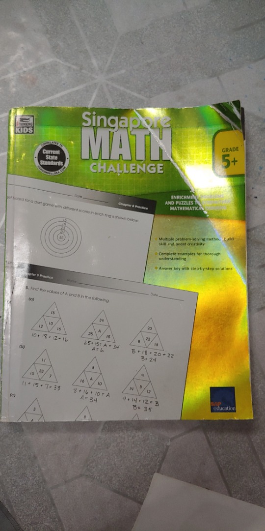 Singapore MATH CHALLENGE, 興趣及遊戲, 書本 & 文具, 書本及雜誌 - 補充練習 - Carousell