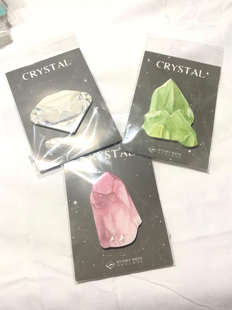 Snacks and Crystals Post It Notes, Hobbies & Toys, Stationery & Craft ...