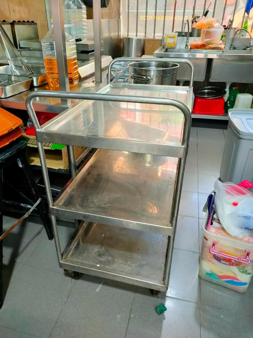 Stainless rack with wheels, TV & Home Appliances, Kitchen Appliances ...