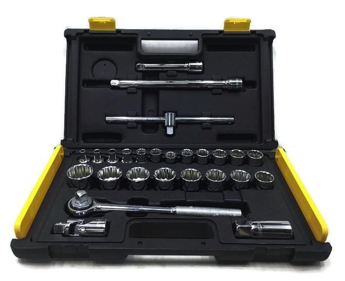 Stanley 26pc. 1/2 Dr. Socket Set 1/4 to 1-1/4" 12 pts. 1-86-478 ...