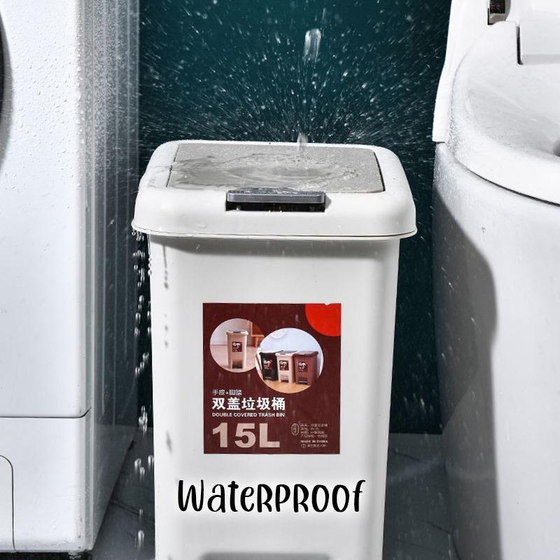 Step Pedal Bin 2 Ways Opening Trash Bin Rubbish Bin Waste Bin in 8L 15L ...