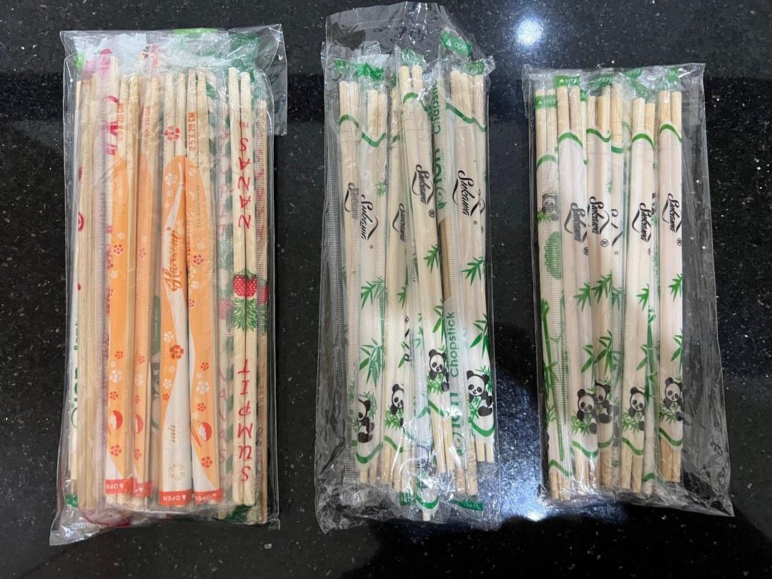 Sumpit Kayu / Sumpit Plastik / Bamboo Chopstick 10 pieces - Repacked ...