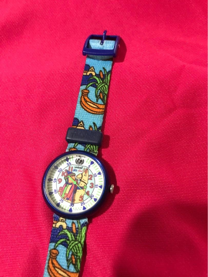 Swatch Flik flak vintage unicef watch, Babies & Kids, Babies & Kids ...