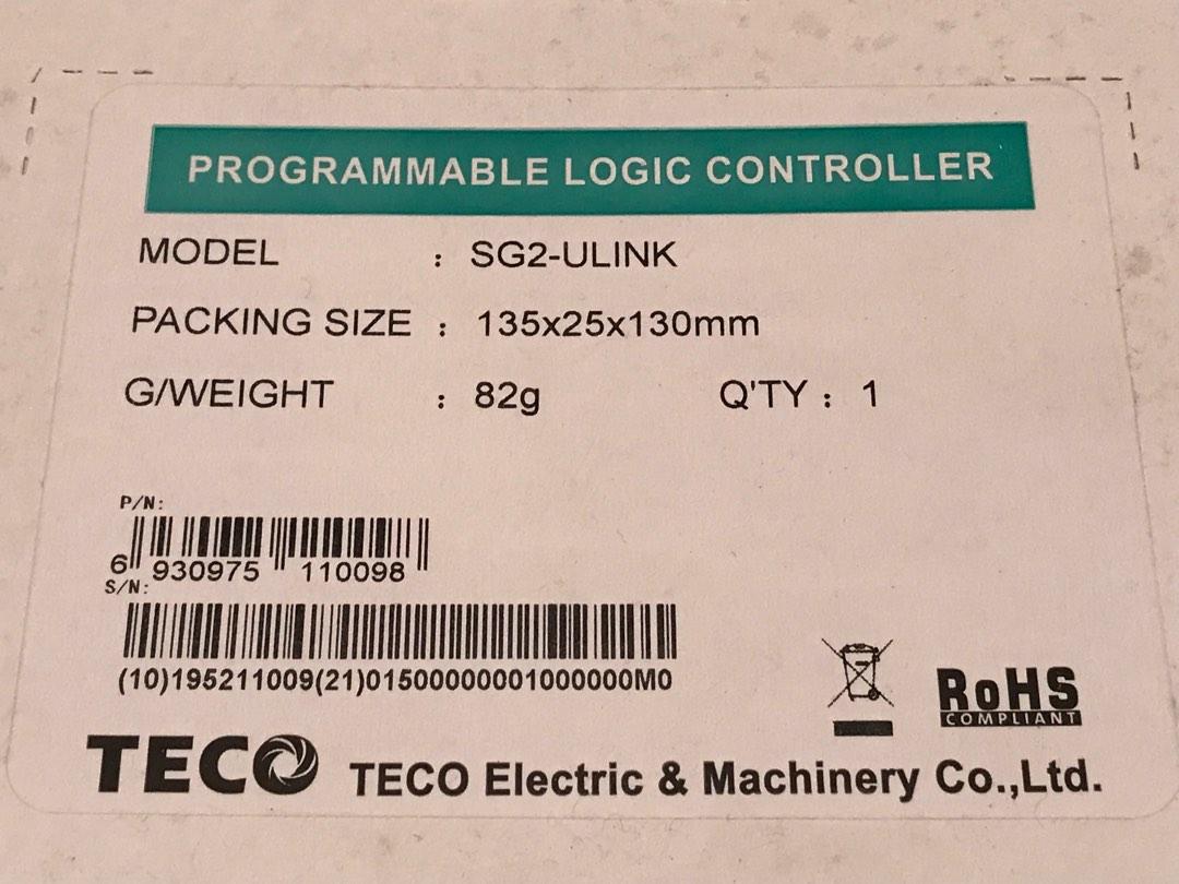 TECO SG2-ULINK PLR programming cable, Computers & Tech, Parts ...