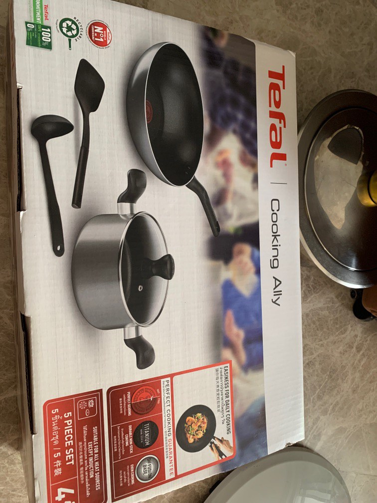 Tefal cooking pot n pan., Furniture & Home Living, Kitchenware ...
