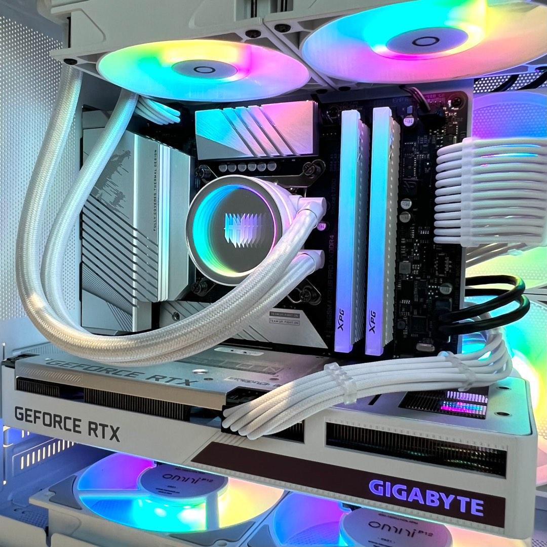 TESSERACT Snow White (Intel) i5-12400F & RTX 3060 Custom PC, Gaming ...