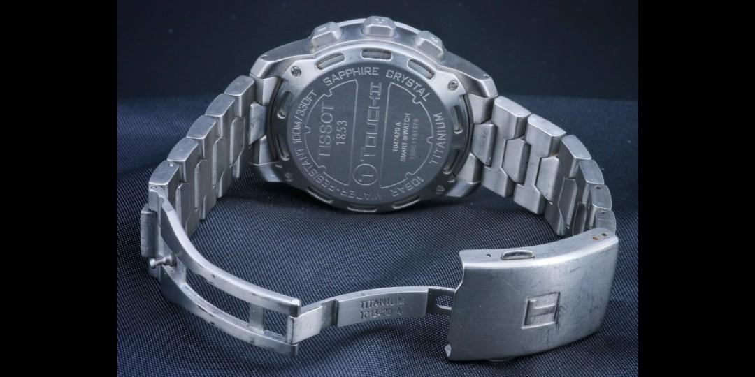 Tissot 1853 T-Touch Tactile Chronograph Alarm Altimeter Titanium ...