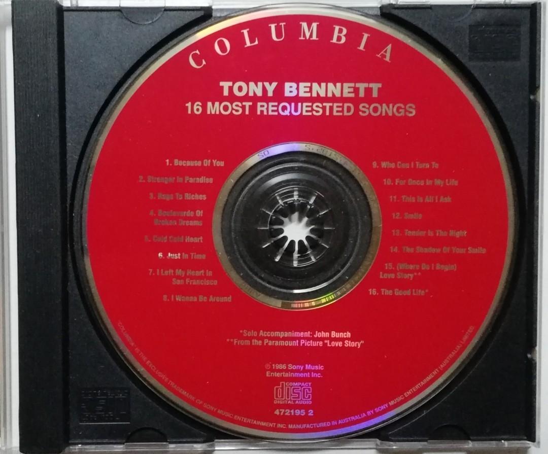 Tony Bennett 18 Most Requested Songs CD, Hobbies & Toys, Music & Media ...