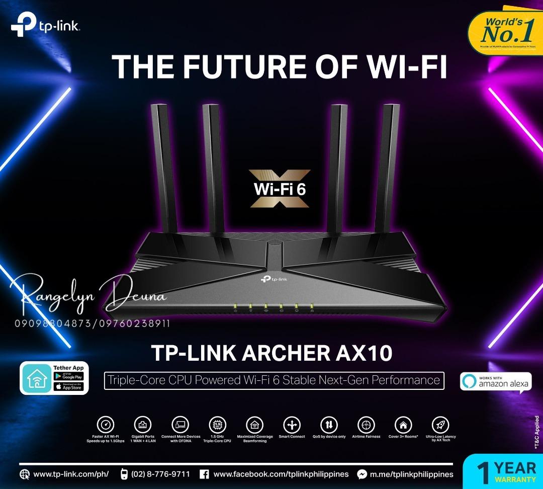 TP-LINK Archer AX10 AX1500 Next Gen Wifi 6 Router, Computers & Tech ...