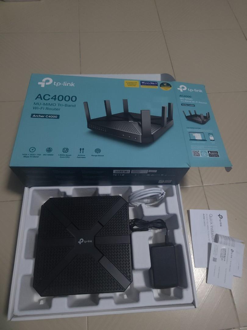 Tplink archer c4000, Computers & Tech, Parts & Accessories, Networking ...