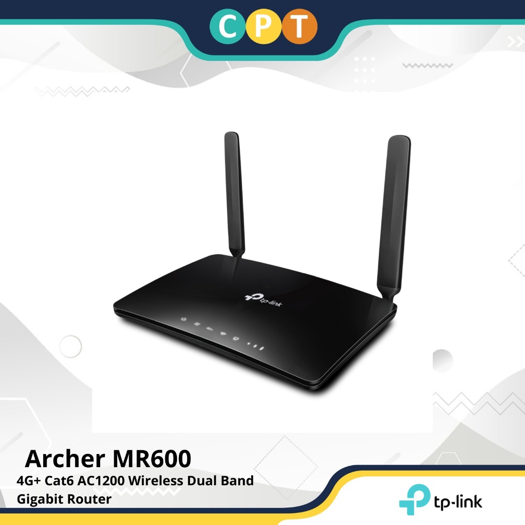 TP-Link ARCHER MR600 4G+ Cat6 AC1200 Wireless Dual Band Gigabit Router ...